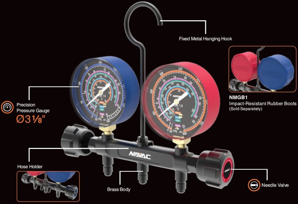 Pro Series Manifold Gauge | NAVAC