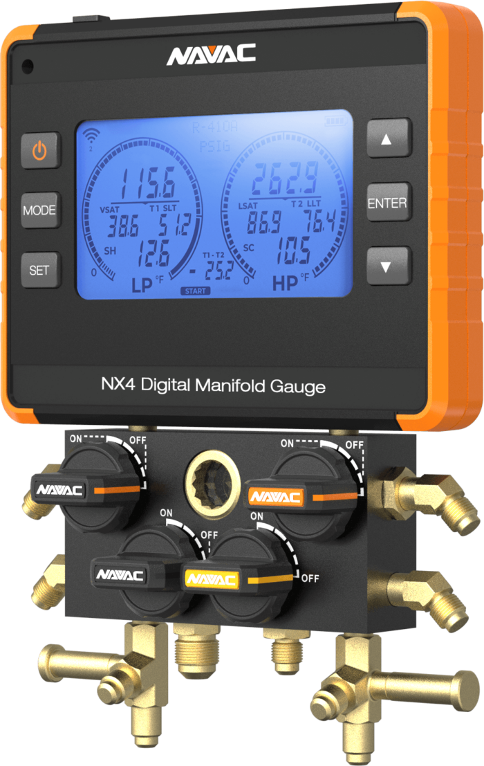 NEXUS™ Digital Manifold Gauge NX4/NX4V - NAVAC